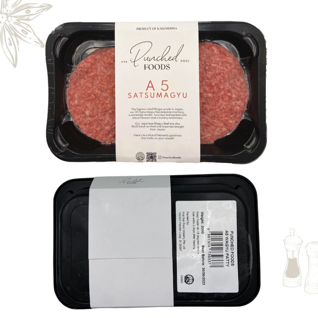A5 Japanese Wagyu Patty 200G (Halal) - Punched Foods | Savour Quality ...