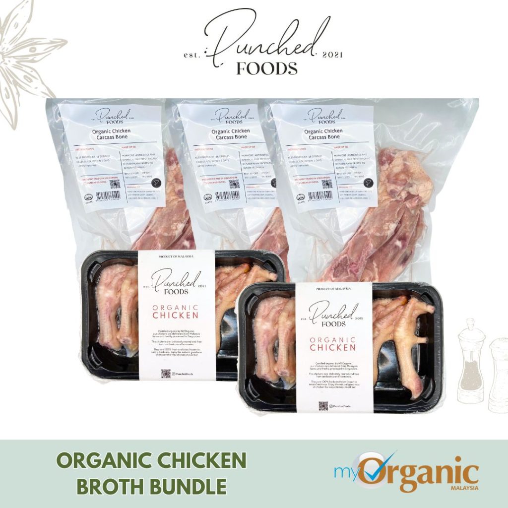 Organic Chicken Broth Bundle 2KG - Punched Foods | Savour Quality Halal ...