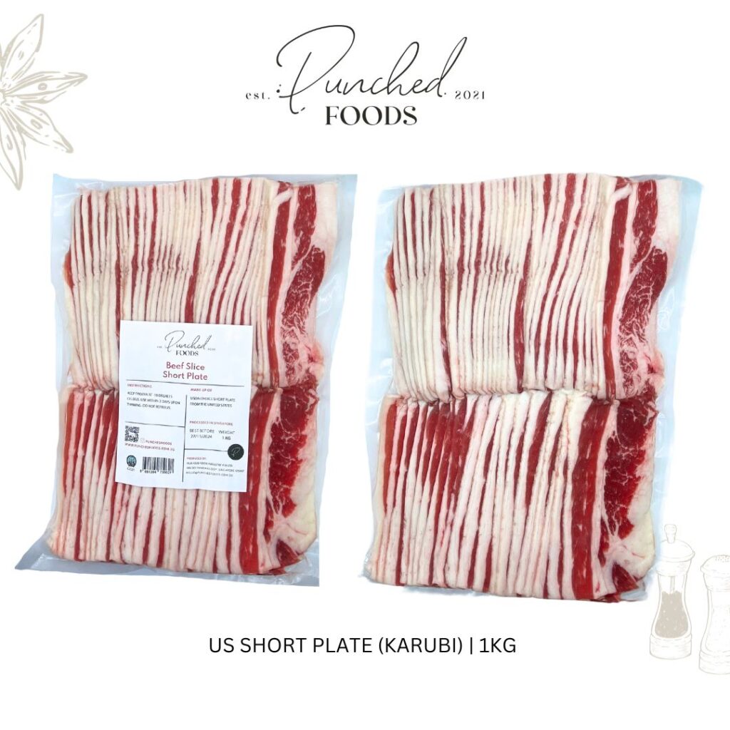 US Beef Short Plate “Karubi” 200G/1KG (Halal) - Punched Foods | Savour ...