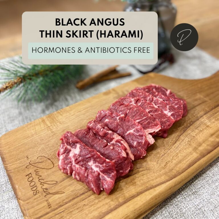 Black Angus Skirt Steak “Harami” chilled 1KG (Halal) - Punched Foods ...