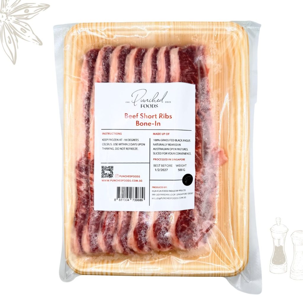 Black Angus Beef Short Ribs Bone-In La Galbi 500G (Halal) - Punched ...