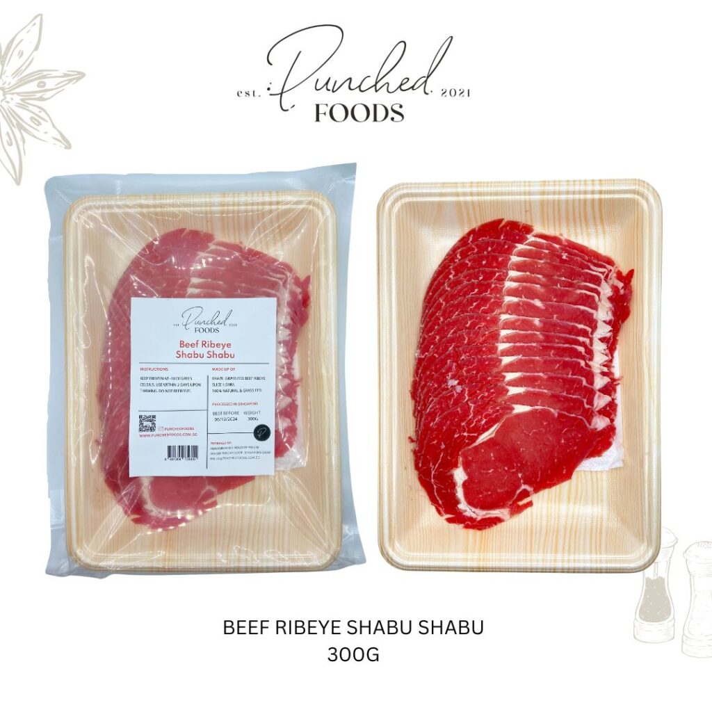 Beef Ribeye Shabu Shabu 300G - Punched Foods | Savour Quality Halal ...