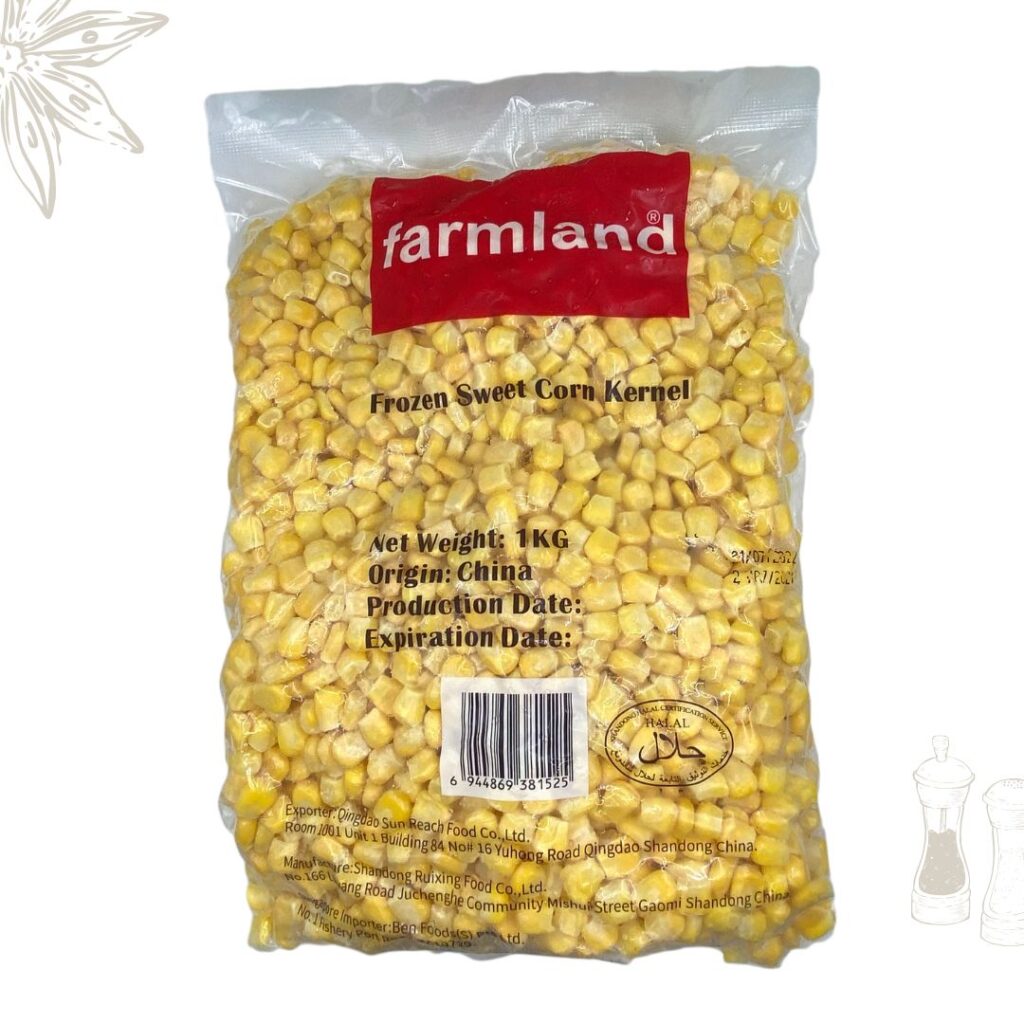 Frozen Sweet Corn Kernels 1KG (Halal) - Punched Foods | Savour Quality ...