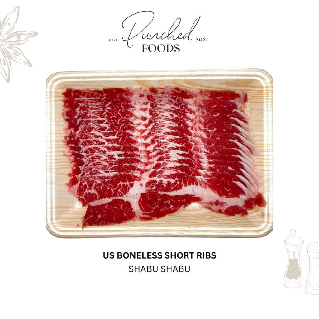 US Boneless Short Ribs (Shabu Shabu) 200G (Halal) - Punched Foods ...