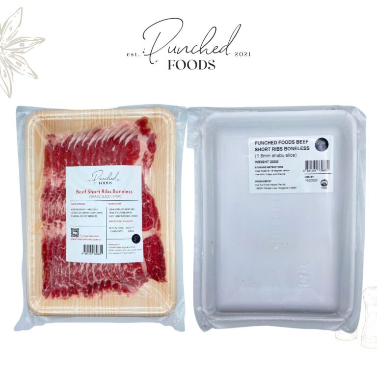 US Boneless Short Ribs (Shabu Shabu) 200G (Halal) - Punched Foods ...