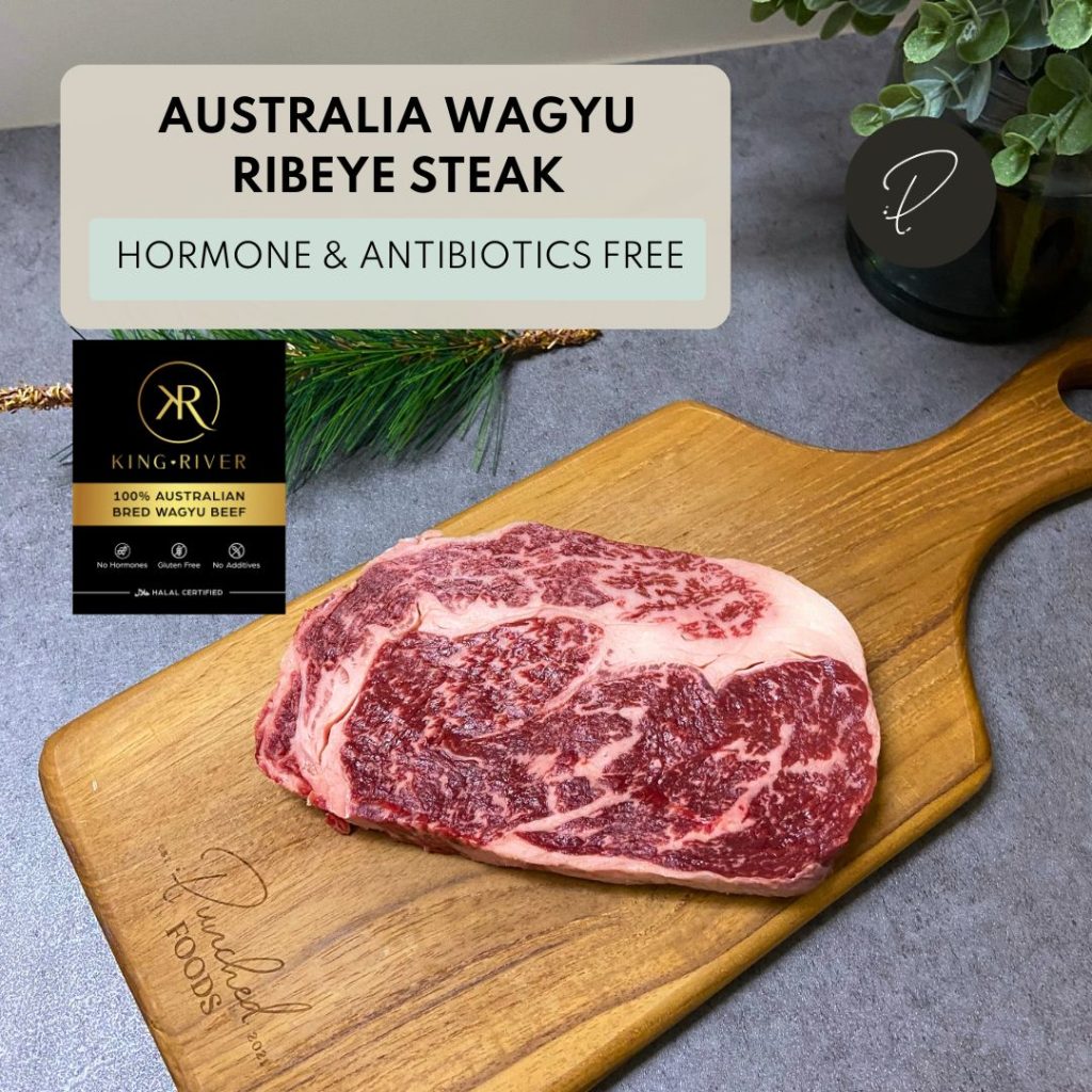 Australia Wagyu Ribeye Steak 300G (Halal) - Punched Foods | Savour ...