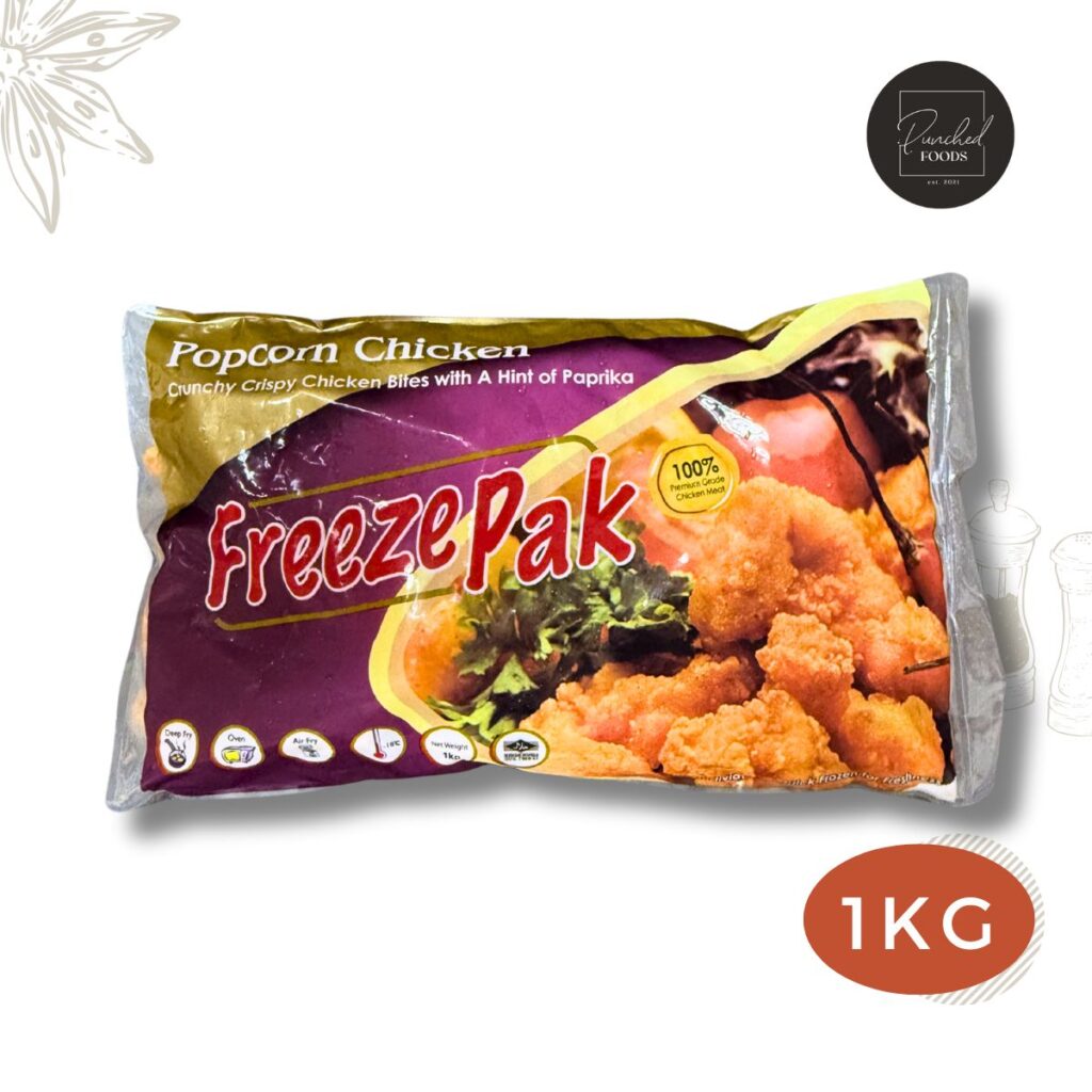 Freezepak Spicy Popcorn Chicken 1KG (Halal) - Punched Foods | Savour ...